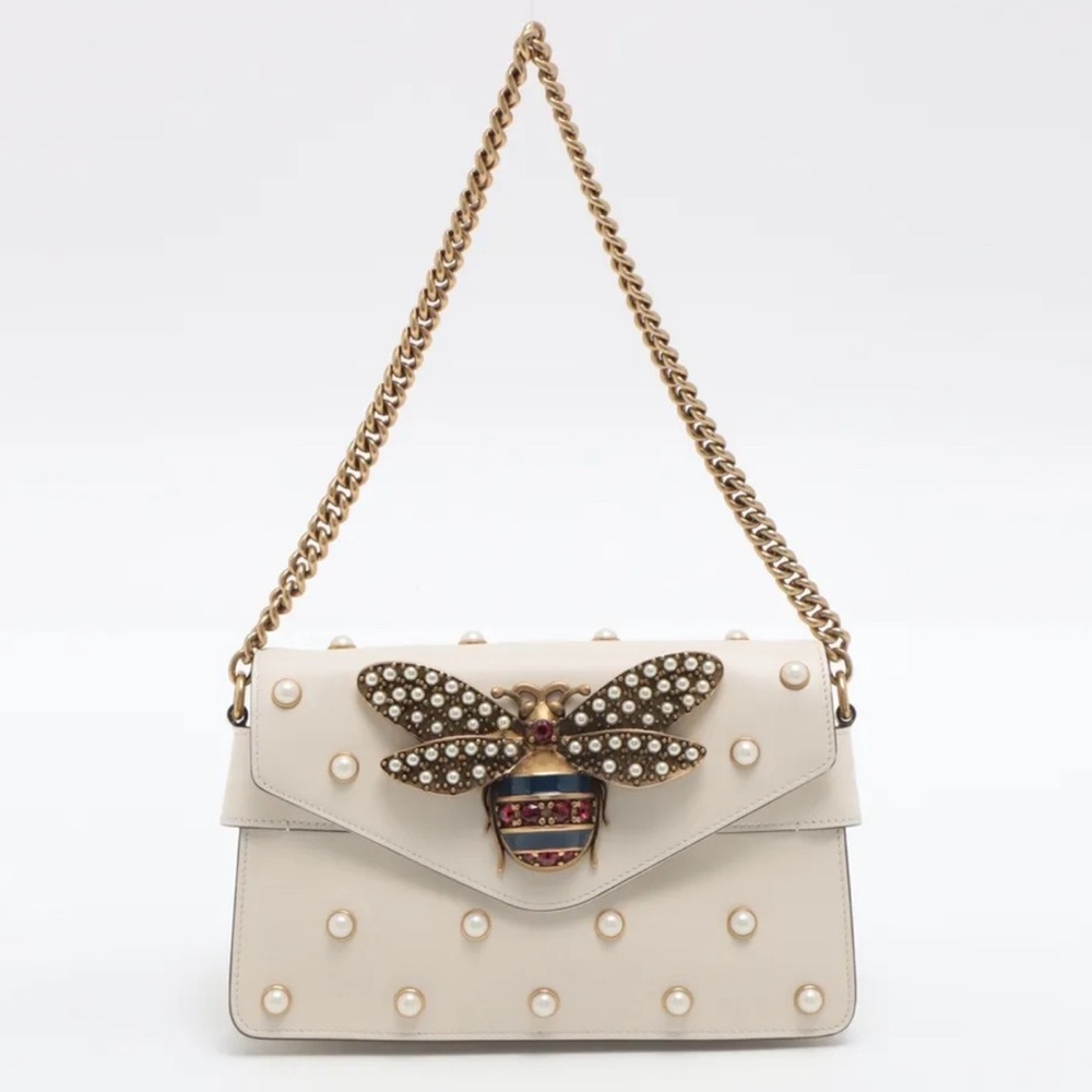 Gucci Broadway Queen Margaret Shoulder Bag With Web S… - Gem